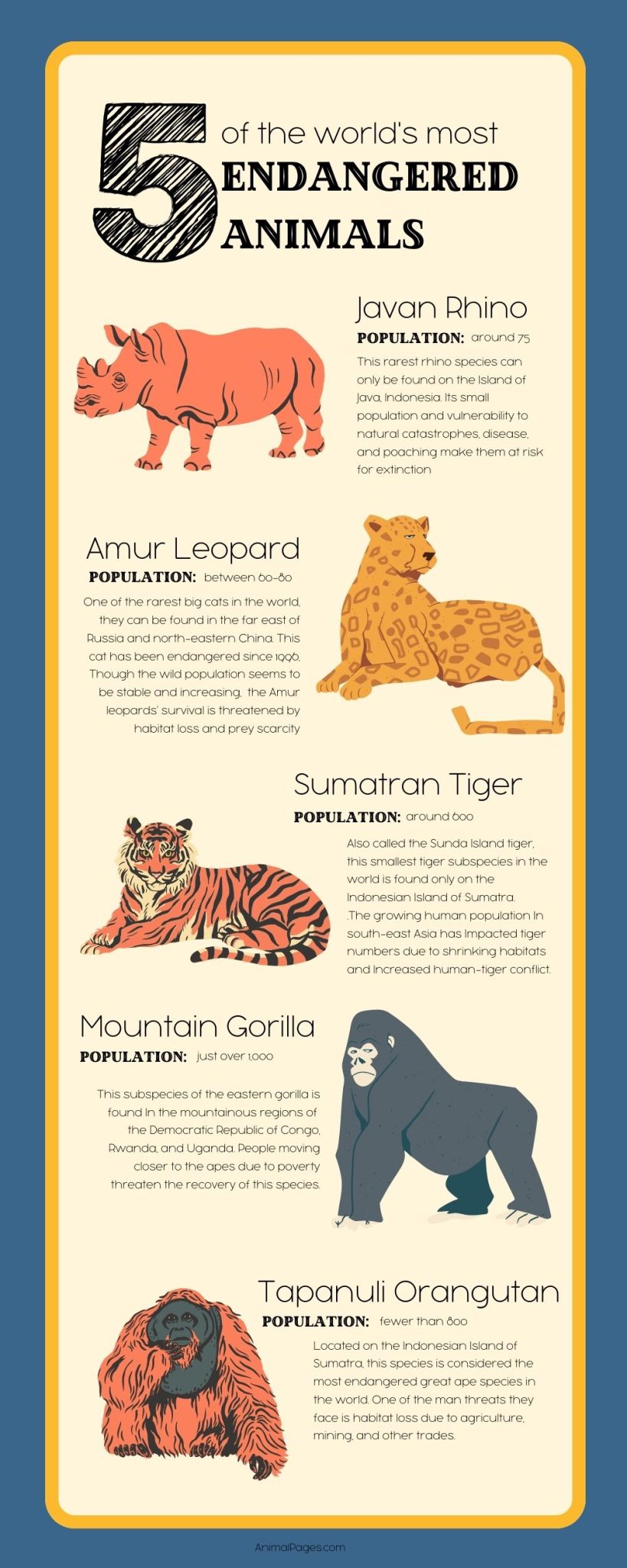 What Are the World’s Most Endangered Animals? – AnimalPages